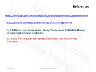 Geothermal energy | PPT