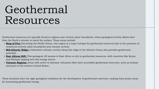 Geothermal Energy : Renewable energy sources ppt | PPTX