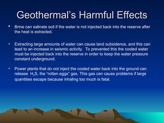 Geothermal Energy.ppt generation,advantages,disadvantages and ...