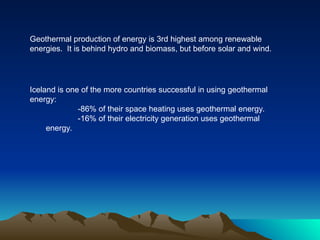 Geothermal Energy.ppt generation,advantages,disadvantages and ...