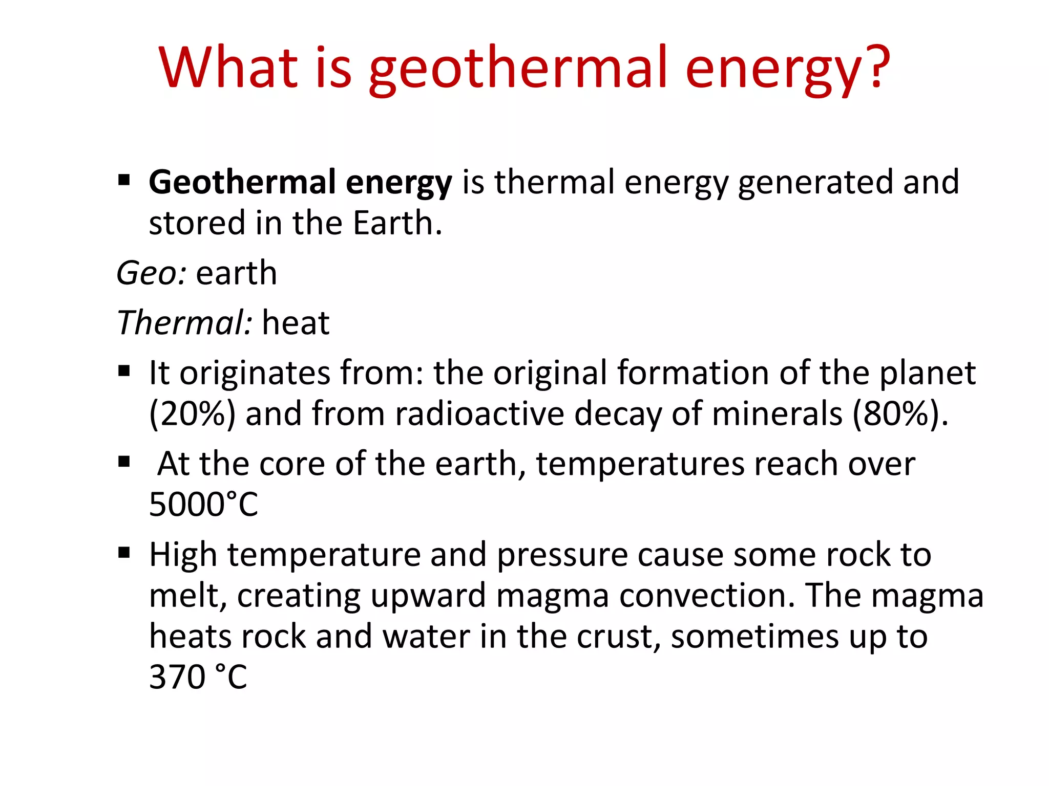 Geothermal energy | PPT