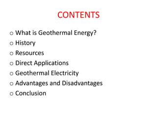 Geothermal energy | PPT