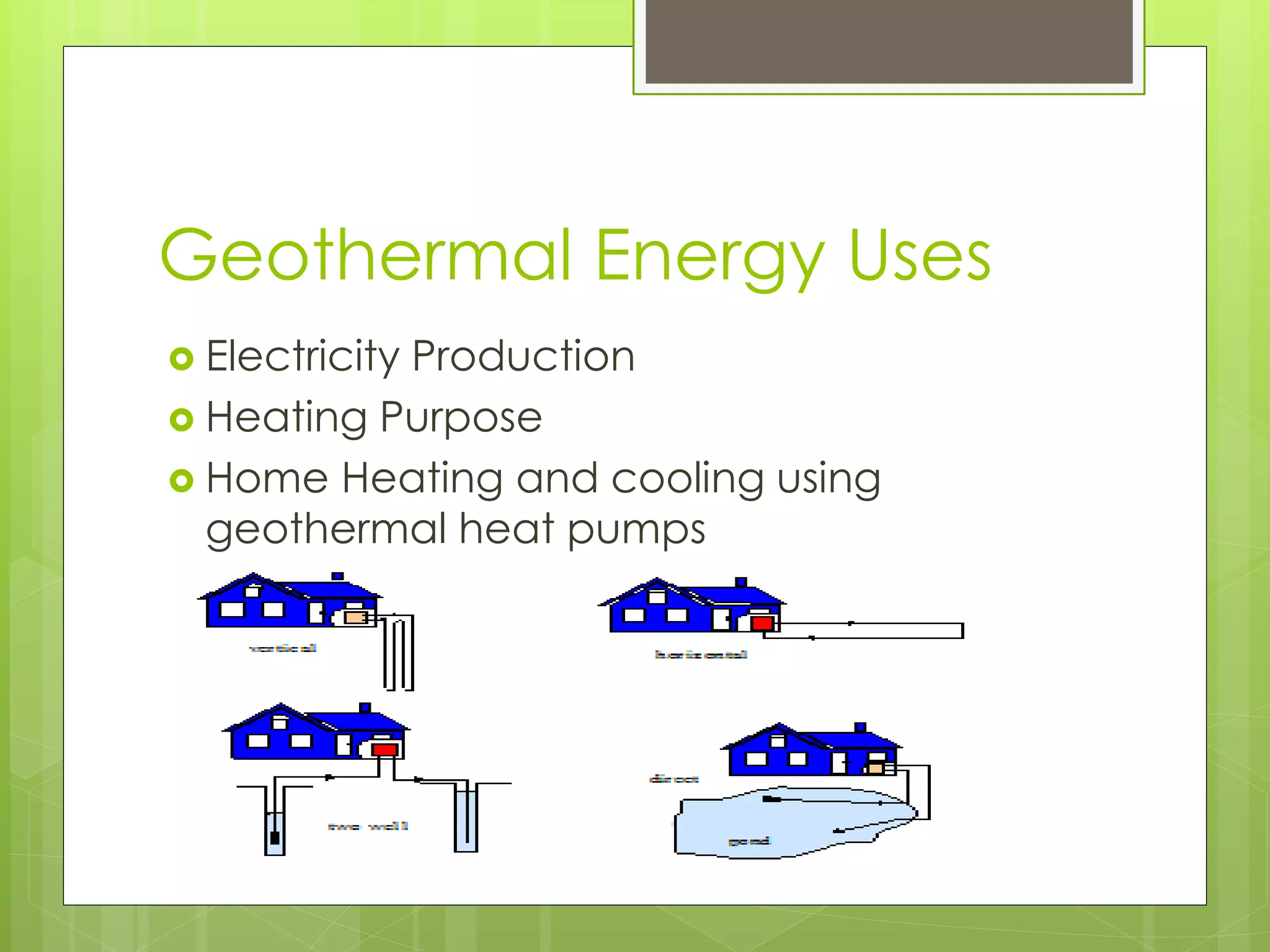 Geothermal energy and its application | PPTX