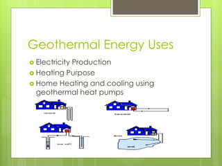 Geothermal energy and its application | PPTX