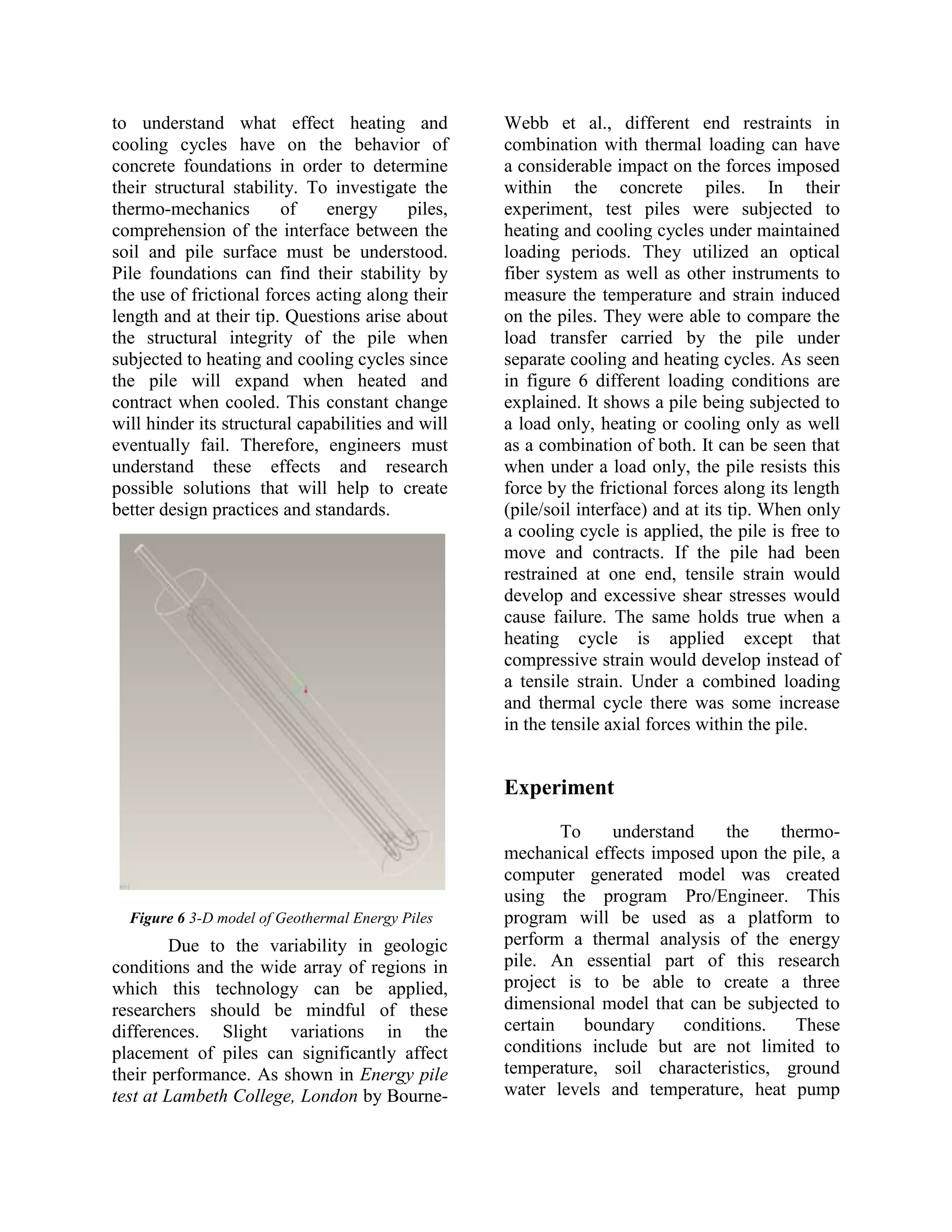 Geothermal Energy Piles | DOCX