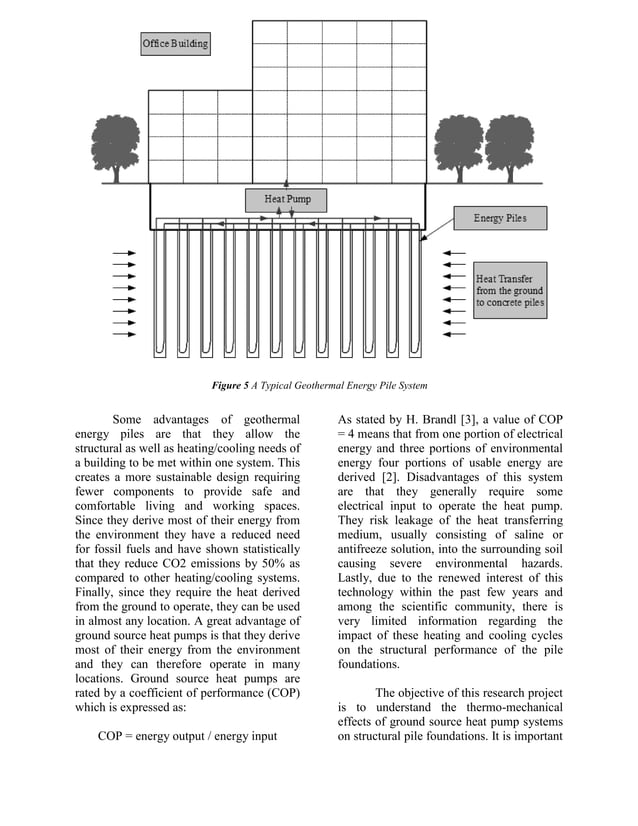 Geothermal Energy Piles | DOCX | Civil Engineering Industry | Industries