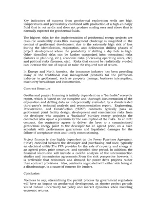 Geothermal Energy Risk Management | DOCX