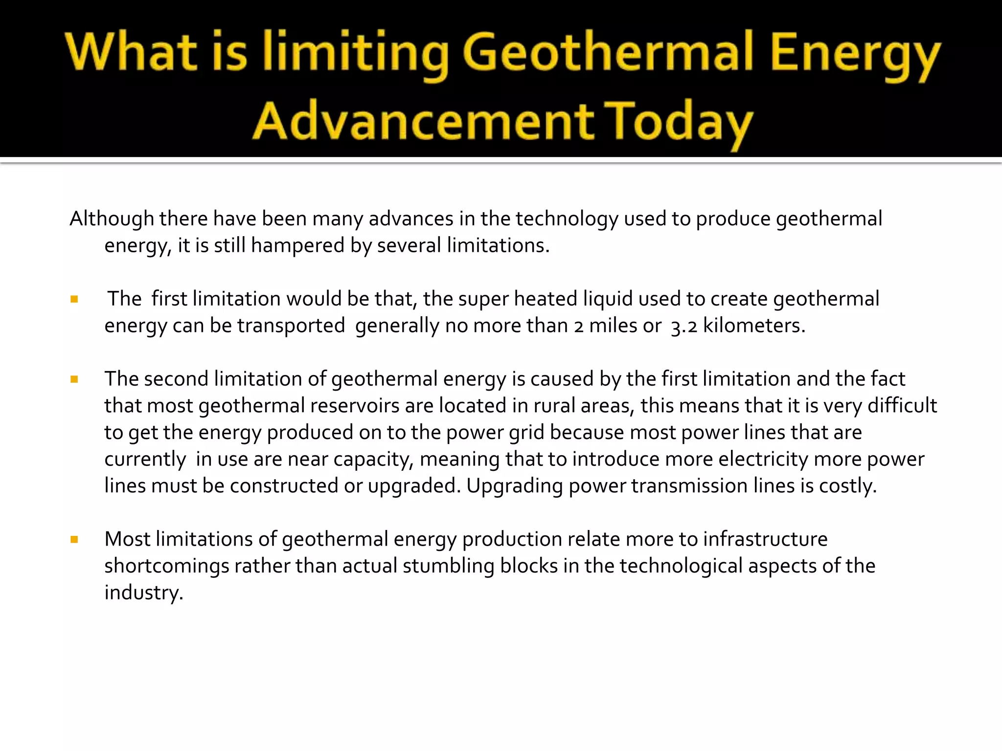 Geothermal energy slide show | PPSX