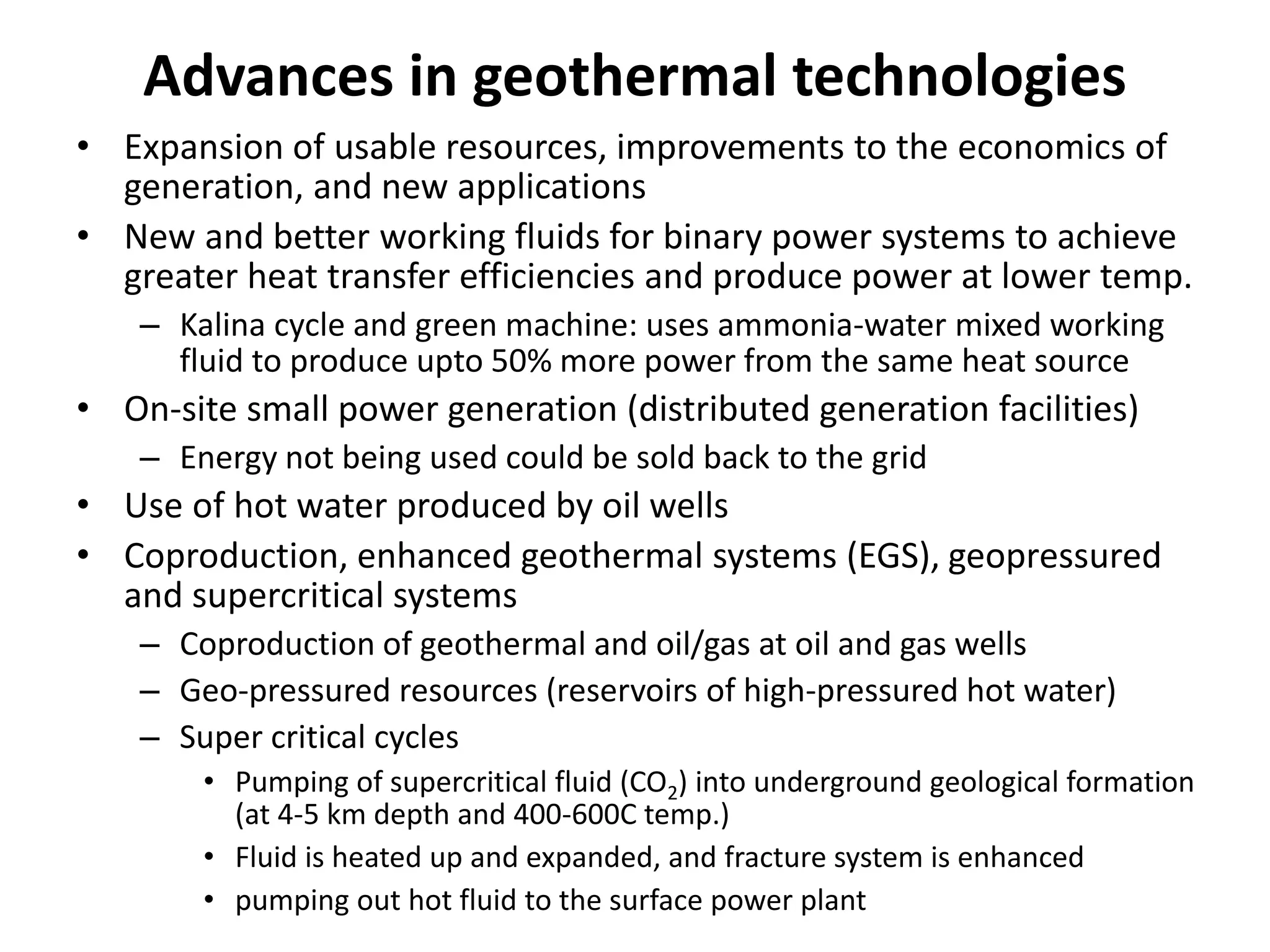 Geothermal energy technologies | PPTX