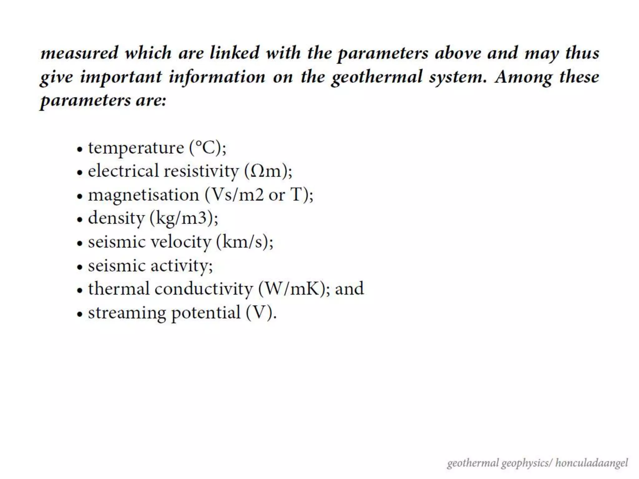 Geothermal geophysics | PPT