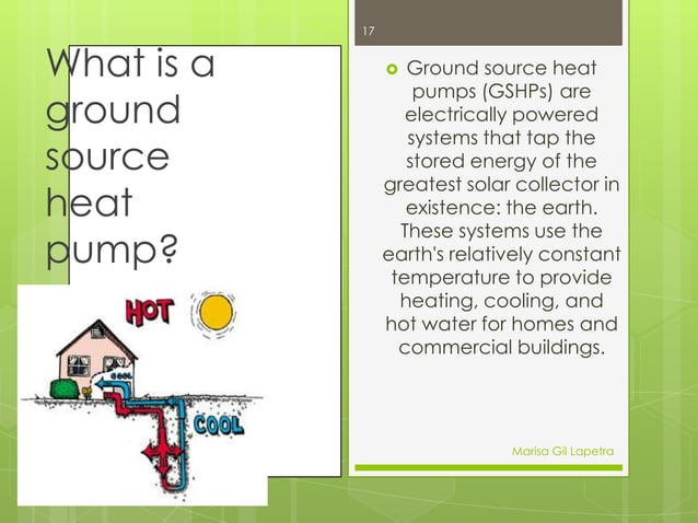 Geothermal ground source energy | PPTX
