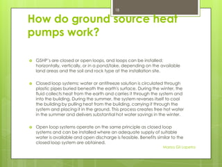 Geothermal ground source energy | PPTX