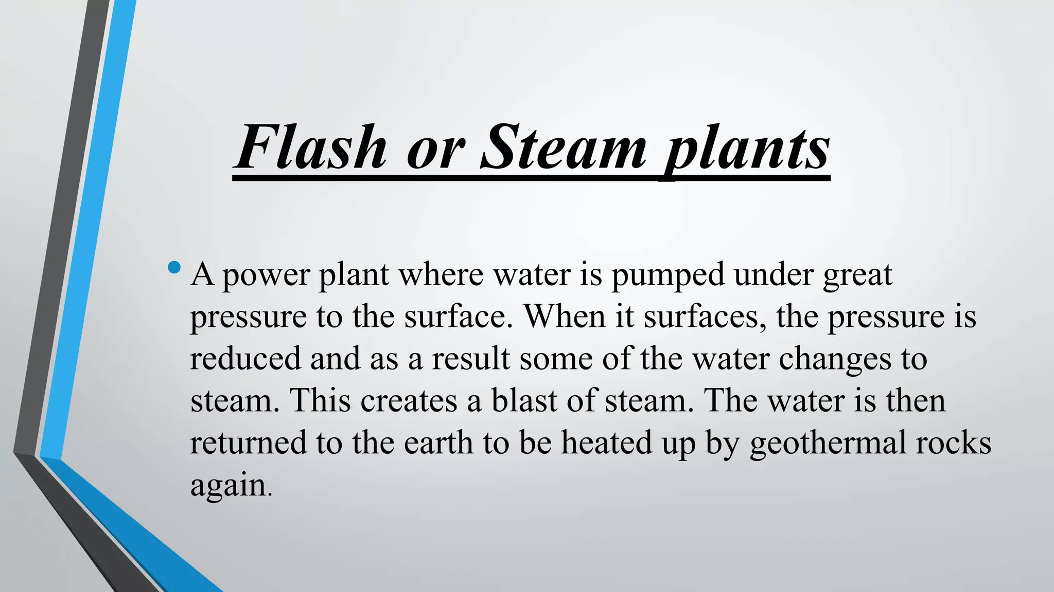 Geothermal power plants | PPTX
