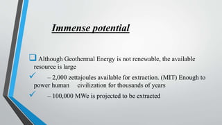 Geothermal power plants | PPTX