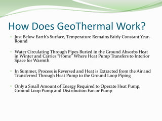 Geothermal Heating Introduction | PPTX
