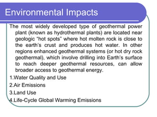 Geo thermal ppt | PPT