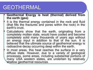 Geo thermal ppt | PPT