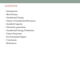 Geothermal Energy | PPTX