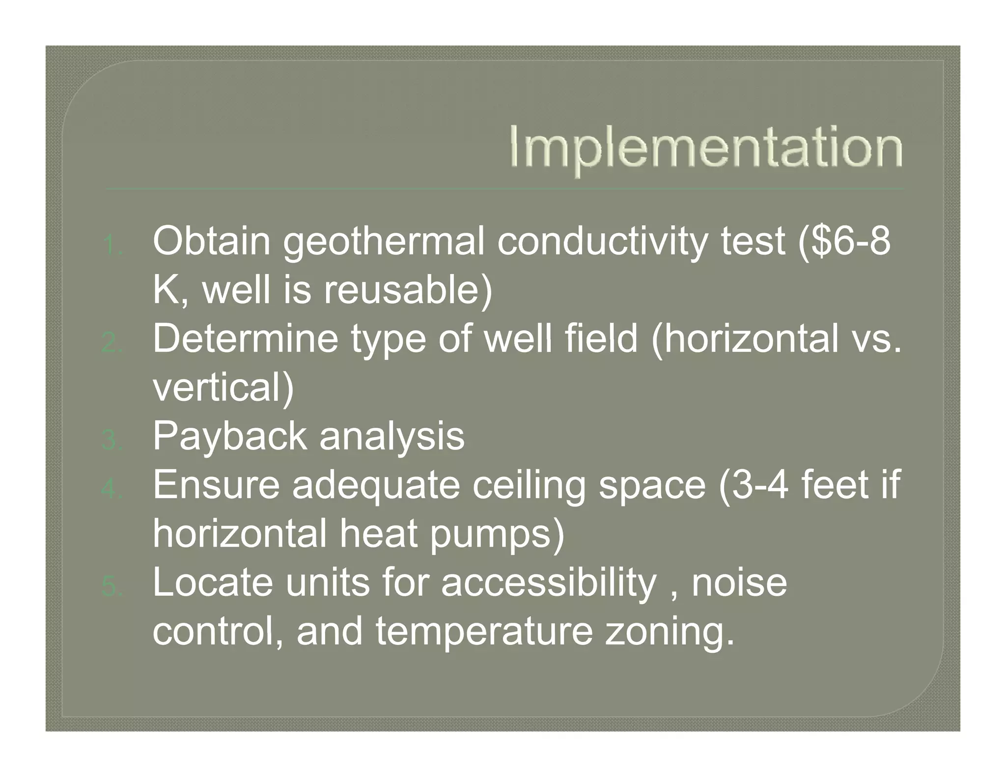 Geothermal / Geoexchange Systems | PDF