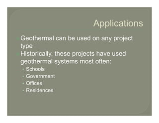 Geothermal / Geoexchange Systems | PDF