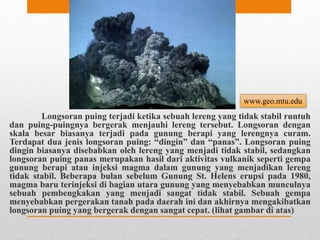 Debris Avalanche (Longsoran Puing) | PPTX