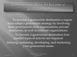 Geotourism | PPTX