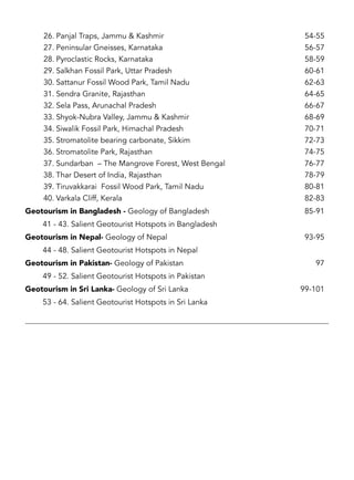 Geotourism hotspots of indian subcontinent | PDF