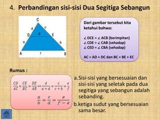 Kesebangunan dan Garis Istimewa Segitiga | PPTX