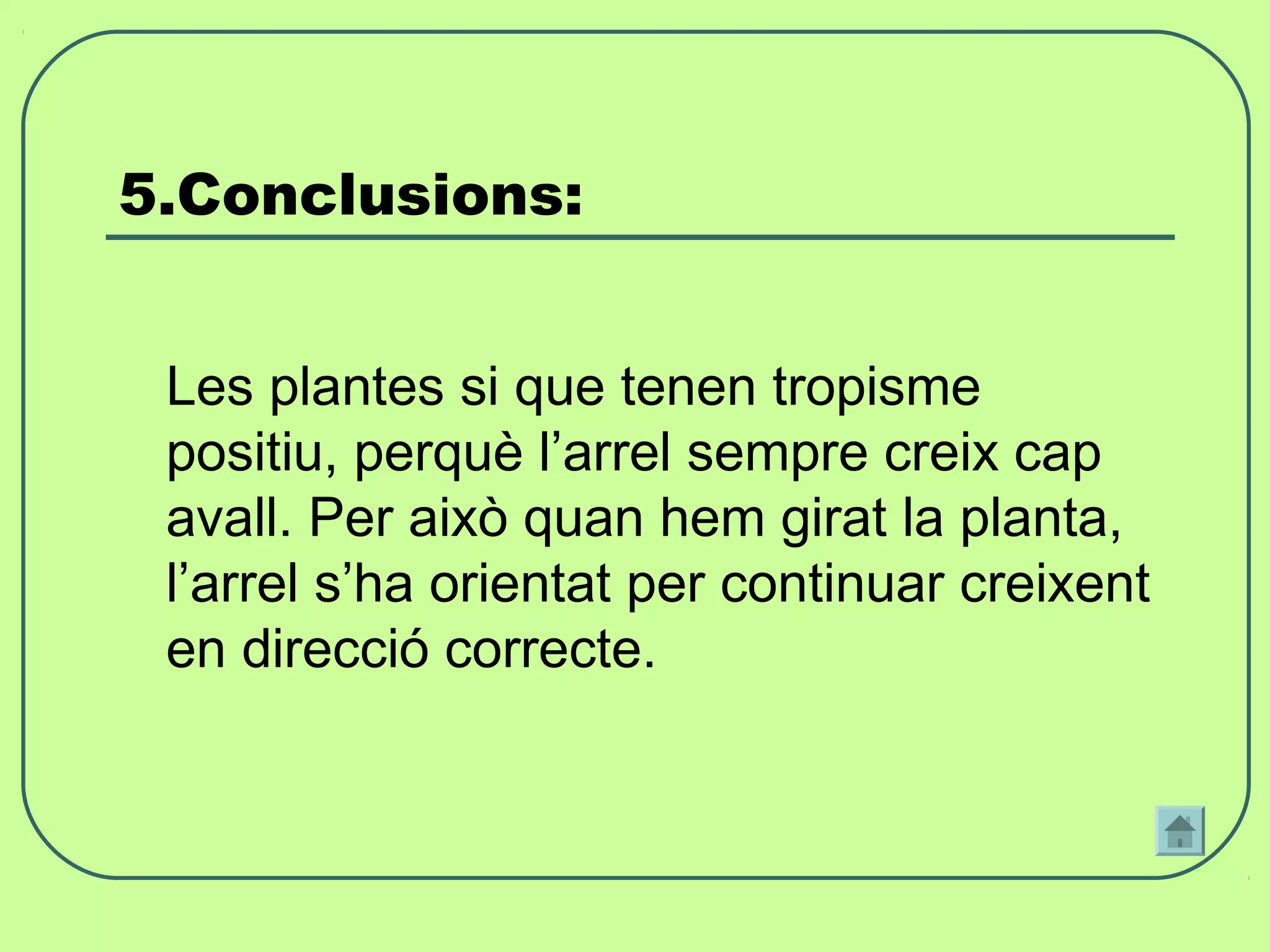 Geotropisme de les plantes | PPT