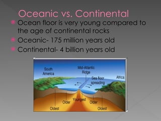 tectonic plates, seafloor spreading, several plate motion | PPT