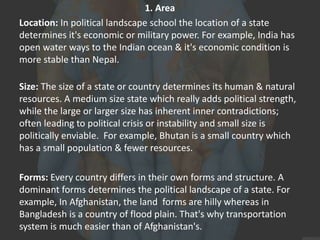 POLITICAL LANDSCAPE SCHOOL | PPTX