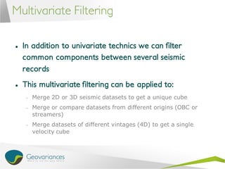 Seismic QC & Filtering with Geostatistics | PDF