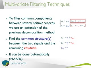 Seismic QC & Filtering with Geostatistics | PDF