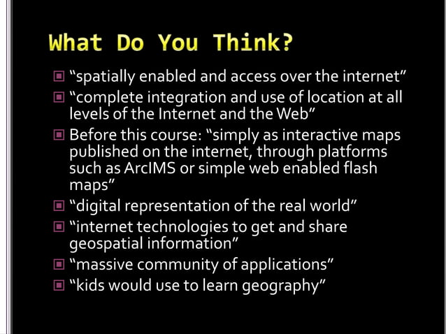 Comprehensive Overview of the Geoweb | PPTX | Web Development | Internet