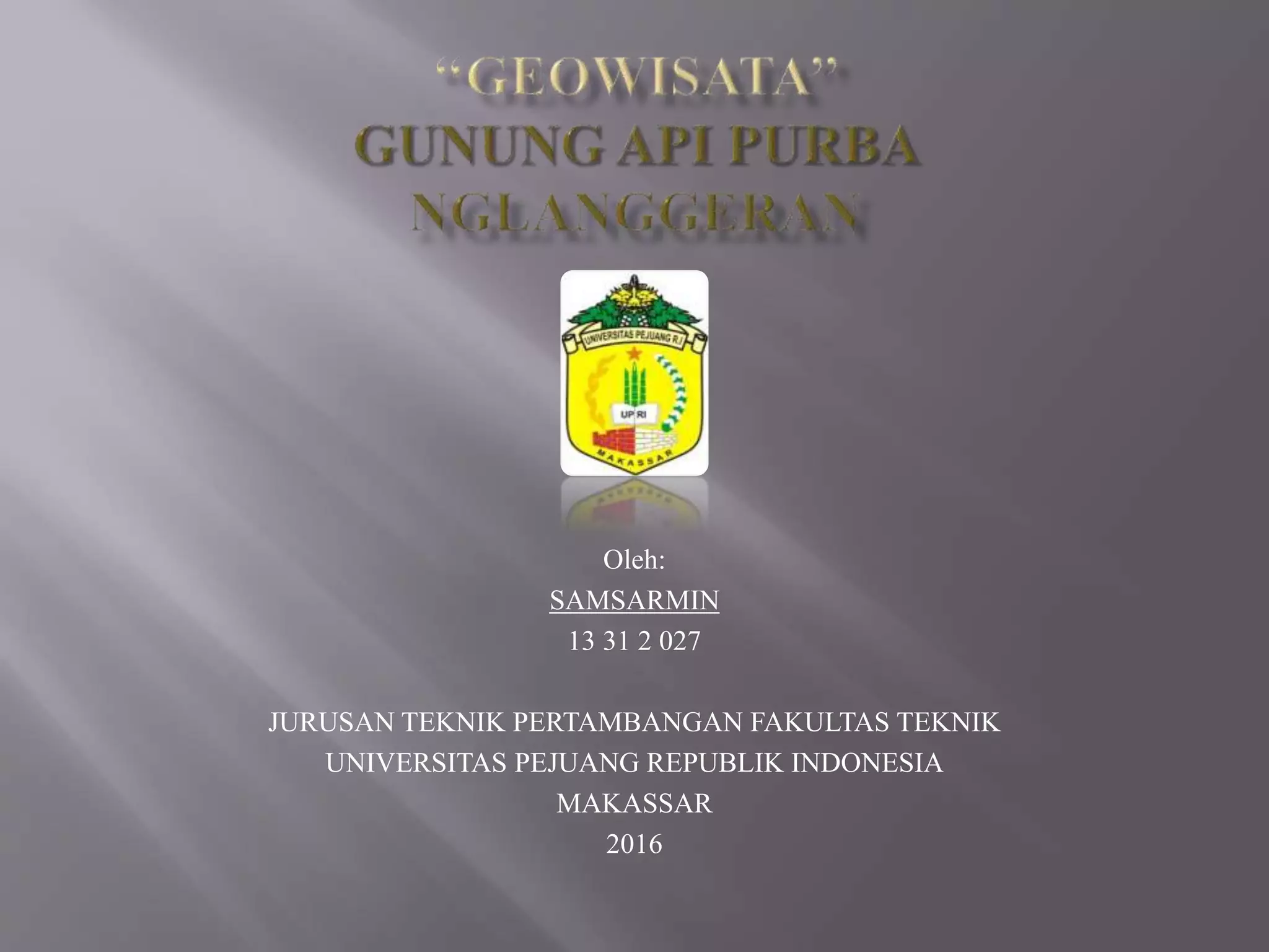 Geowisata | PPTX