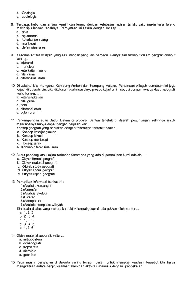 Geo x iis smt1_soekamto | PDF