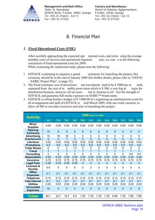 Gepack Sabic Business Plan | PDF | Logistics | Business