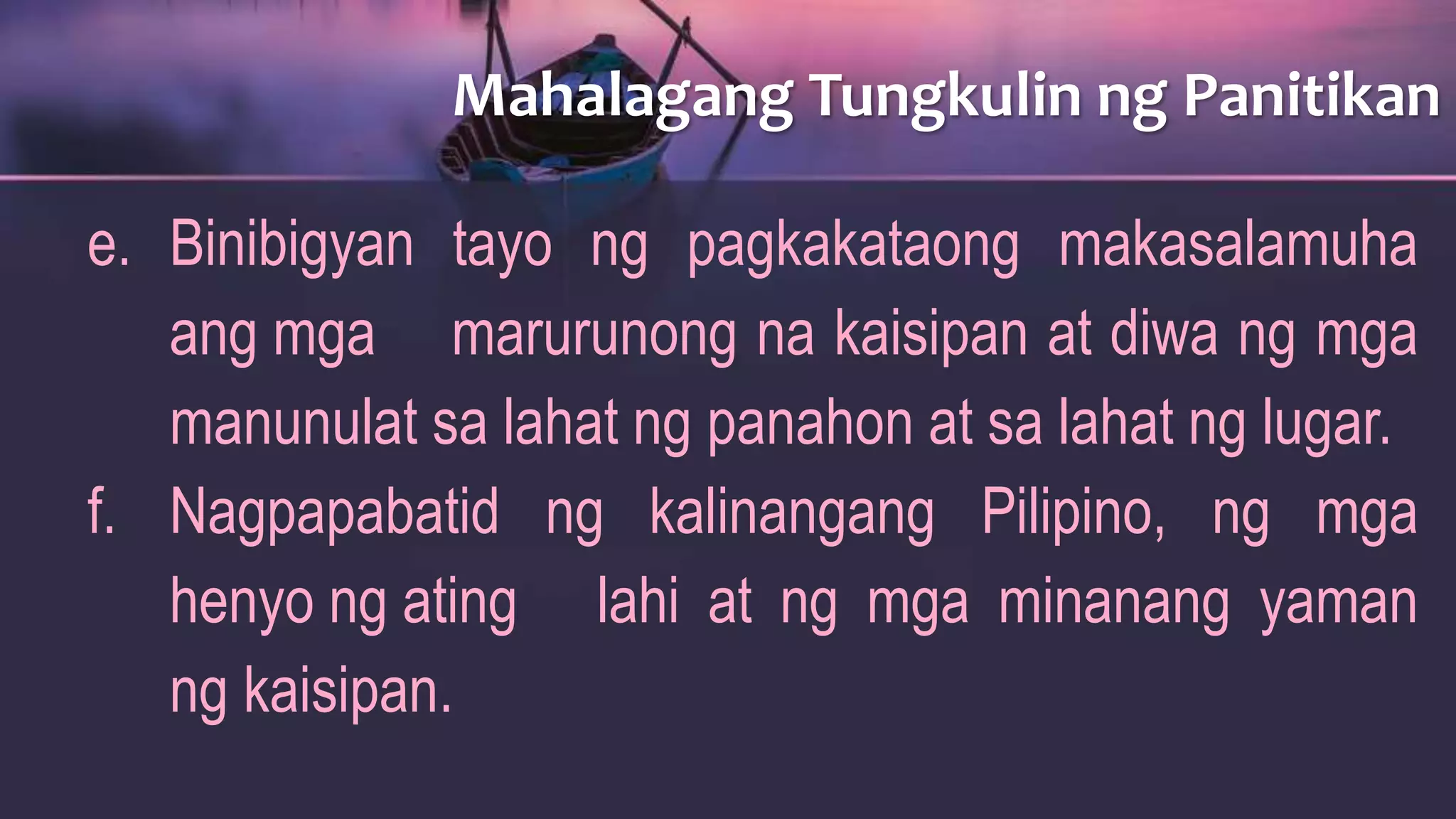 ANG KALIKASAN AT KAHALAGAHAN NG PANITIKAN | PPTX