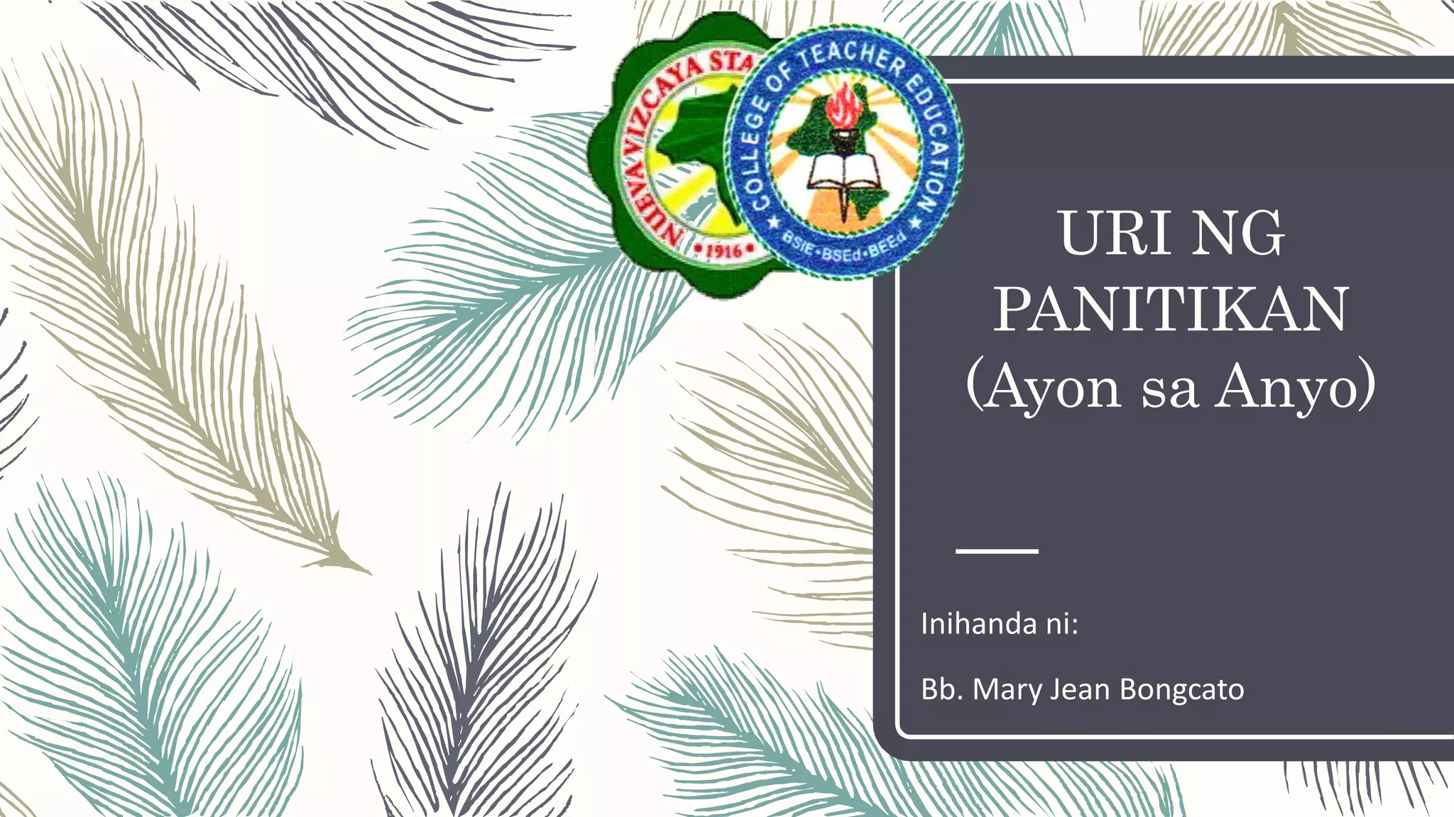 Mga Anyo at Uri ng Panitikan | PPTX