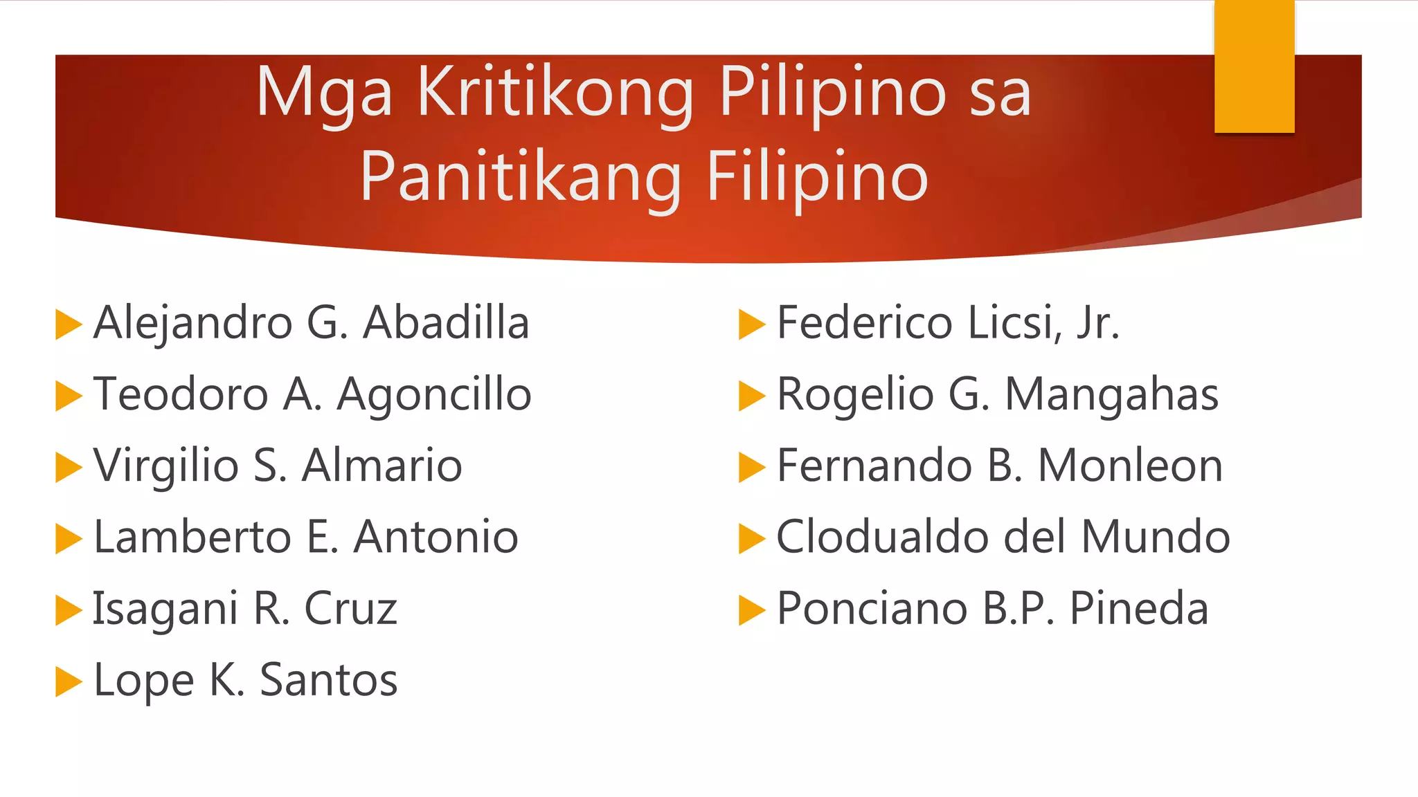 ANG PANUNURING PAMPANITIKAN | PPTX