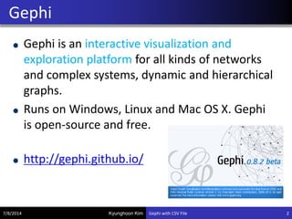 Gephi with CSV File | PDF