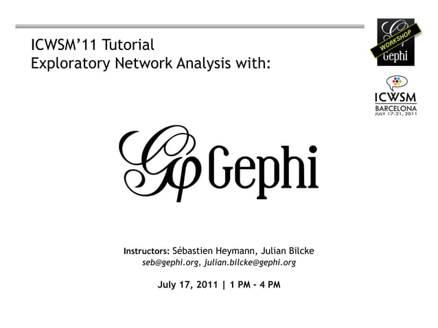 SP1: Exploratory Network Analysis with Gephi | PDF