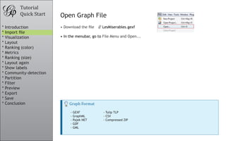 Gephi tutorial: quick start | PPT