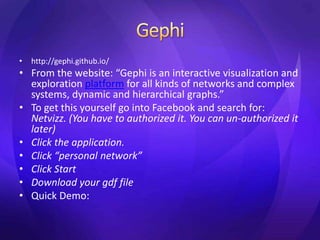 Gephi, Graphx, and Giraph | PPT