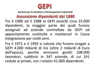 GEPI, Fidi Toscana: confronto | PDF