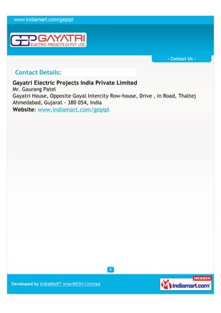 Gayatri Electric Projects India Private Limited, Ahmedabad, Power ...