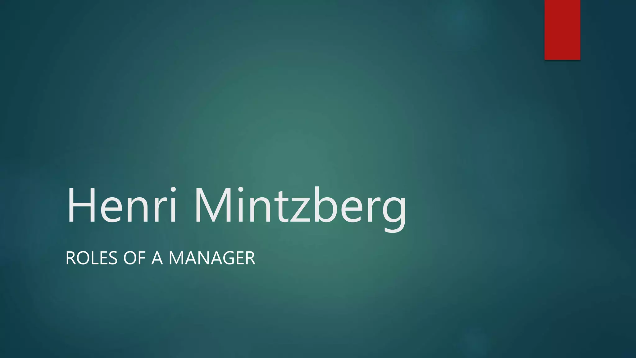 Mintzberg Education
