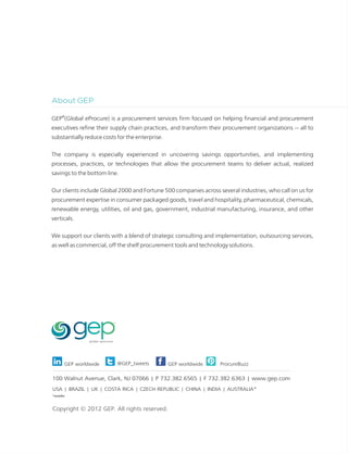 GEP Procure-to-Pay (P2P) | PDF