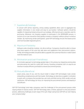 GEP Procure-to-Pay (P2P) | PDF | Business | Business and Finance