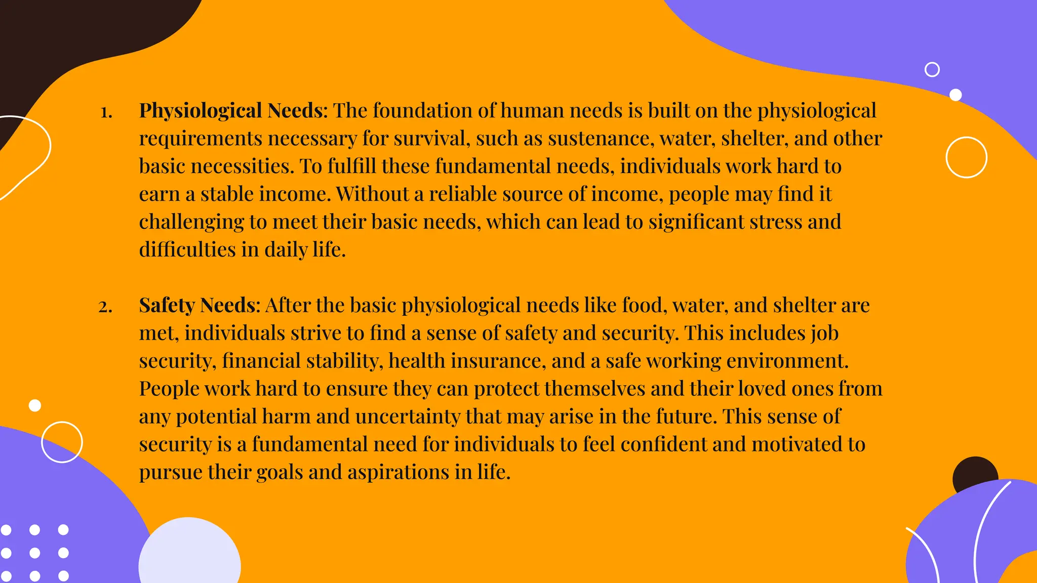 Communication and motivation Maslow’s hierarchy of needs: | PDF